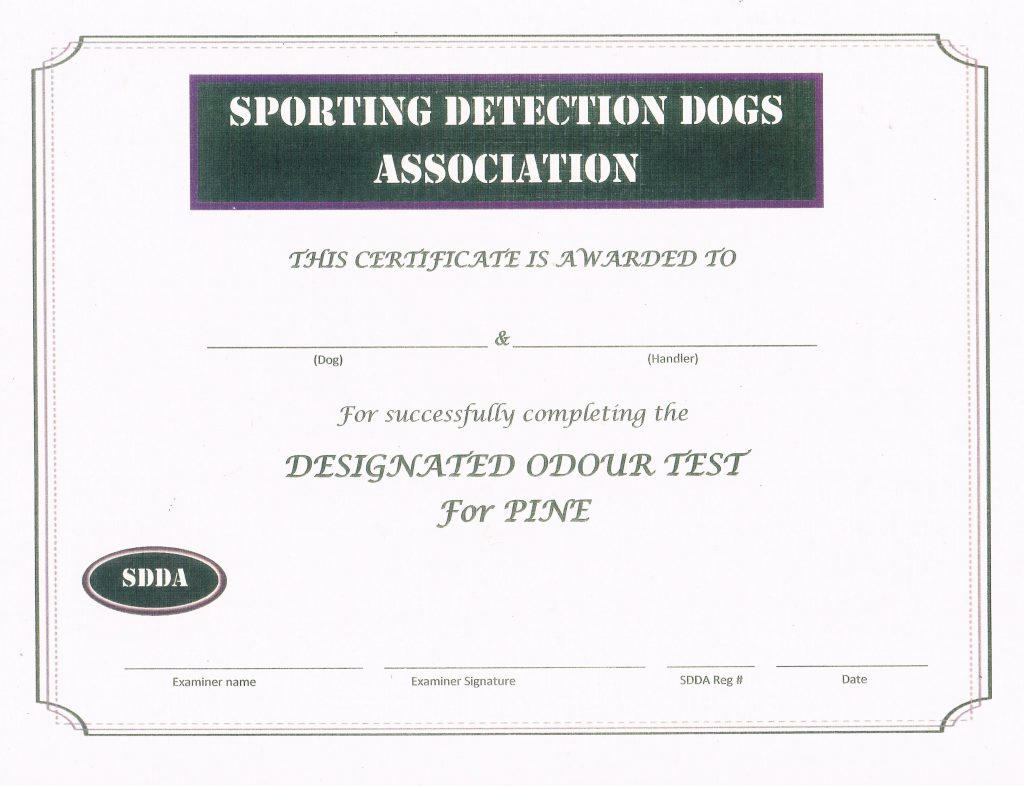 DOT Package – ensemble DOT Pine – Sporting Detection Dogs Association